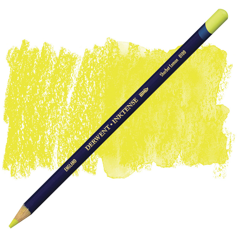 Карандаш чернильный Derwent Inktense № 0100 лимонный, цвет лимонный ...